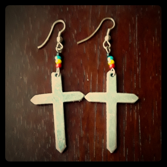 Jewelry | Vintage Cross Earrings | Poshmark